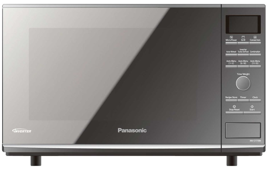 Panasonic 27L Flatbed Microwave Oven (Metallic Silver) ( NN-CF770M ...