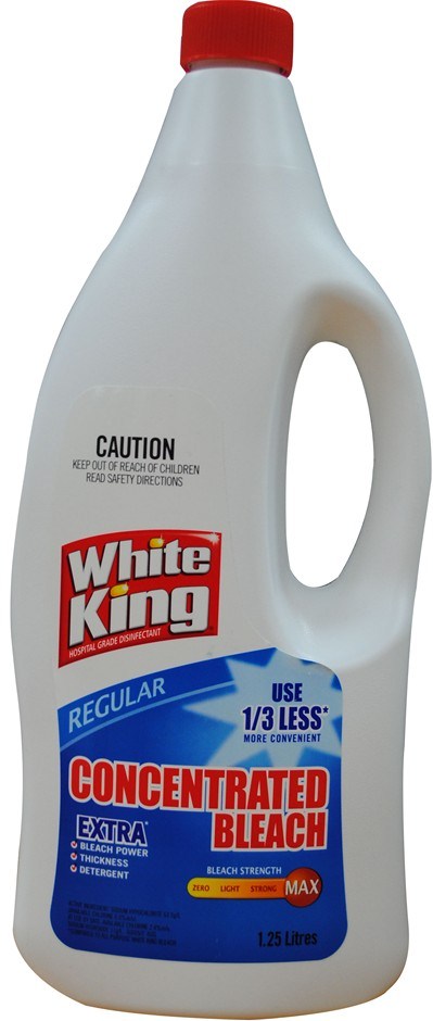 Buy 6 x White King 1.25Lt Concentrated Bleach Regular | Grays Australia