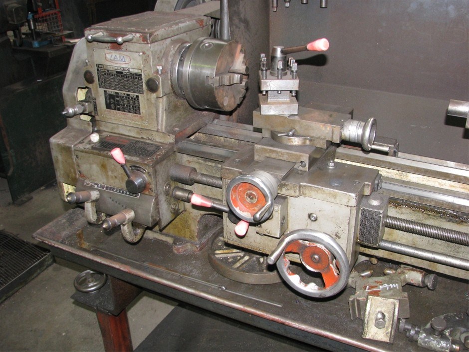 Precision Centre Bench Lathe, LAM Model 350BH, approx 750mm between ...