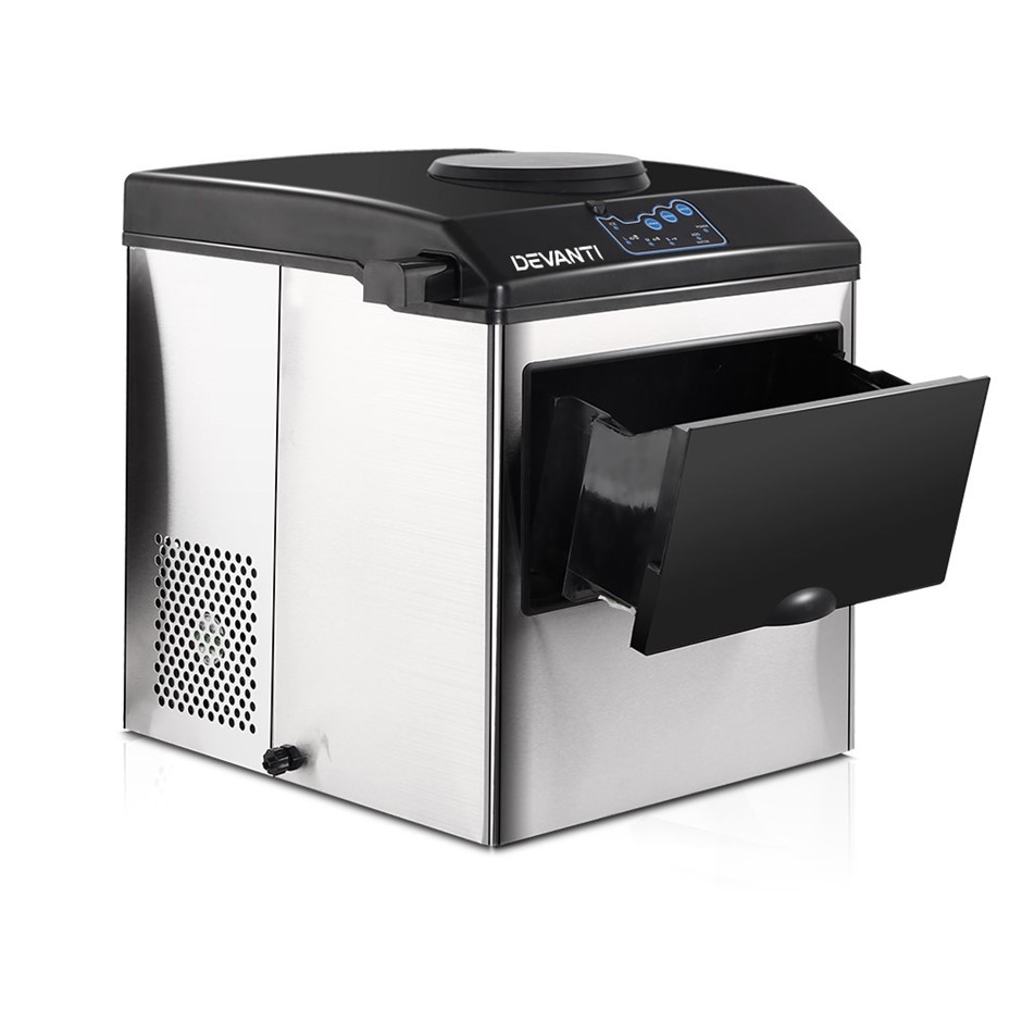 Buy Devanti 2 in 1 Ice Maker and Water Dispensor Portable Ice Cube ...