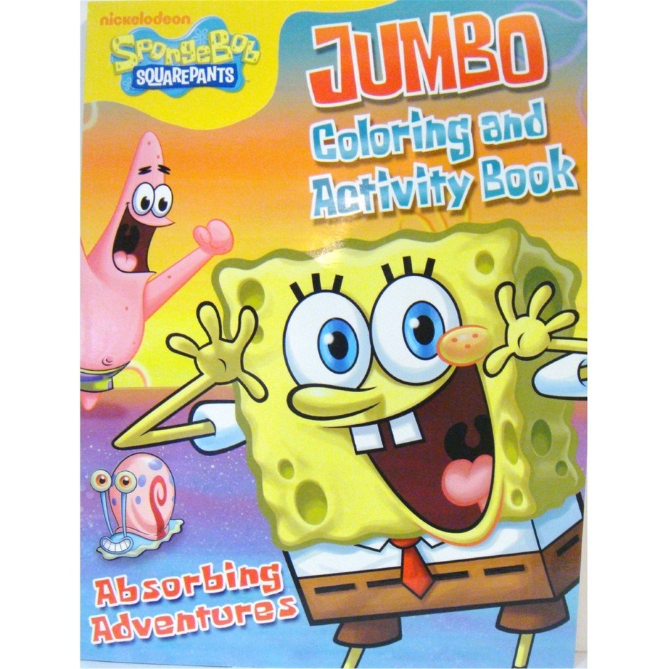 Buy Spongebob Jumbo Colouring & Activity Book "Absorbing Adventures ...