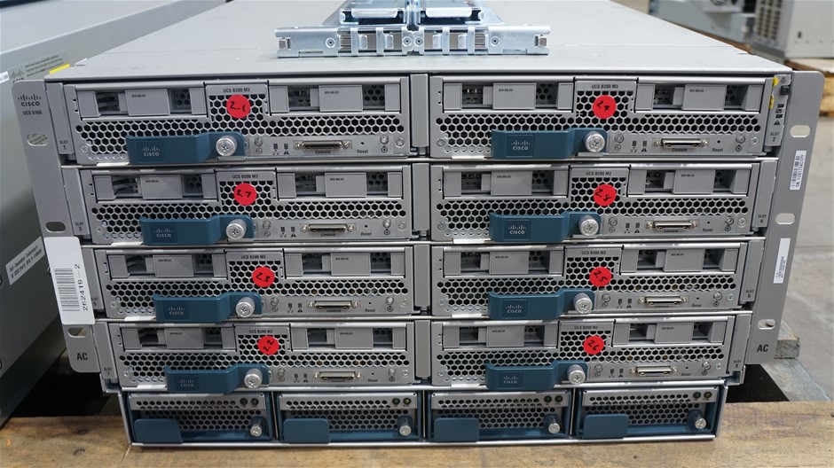 Cisco UCS 5108 Blade Server Chassis with 8 Server Blades Auction (0014 ...