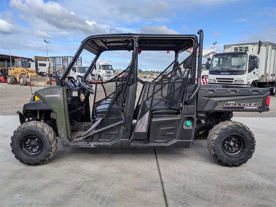 2017 Polaris Ranger Diesel Crew 6 Person All Terrain Vehicle Auction ...