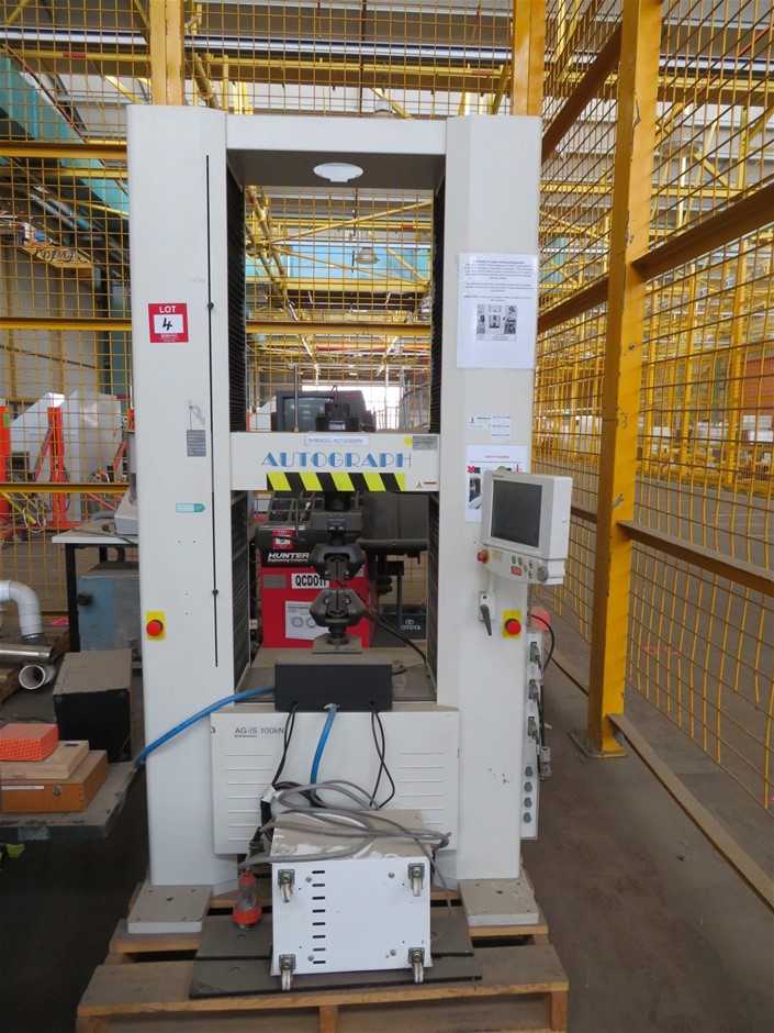Shimadzu AG-1/100KN Universal Tensile Testing Machine Auction (0004 ...
