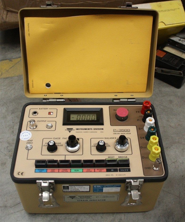VISHAY, Strain Indicator Digital, Model P3500. Auction (0007-3002823 ...