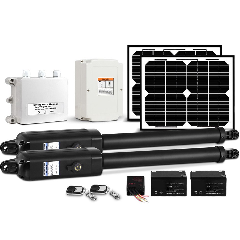 Buy LockMaster Swing Gate Auto Double Full Solar Power Remote Control ...