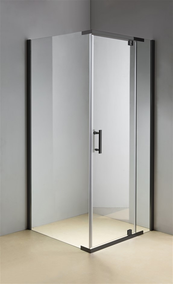Buy Shower Screen 1000x1000x1900mm Framed Safety Glass Pivot Door | Grays Australia