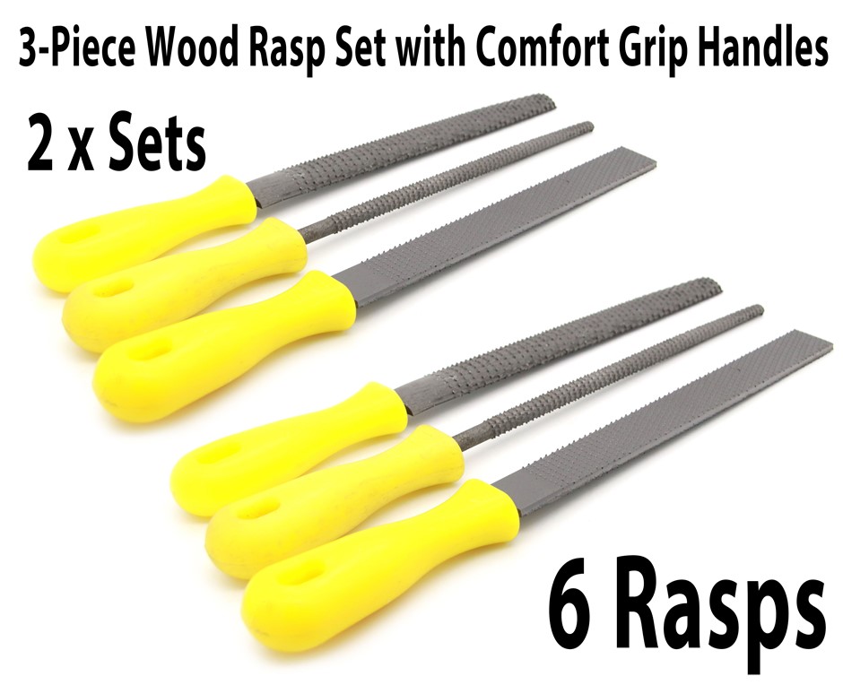 6 Pieces Wood Rasp Set with Comfort Grip Handles Auction (0001-2181060 ...