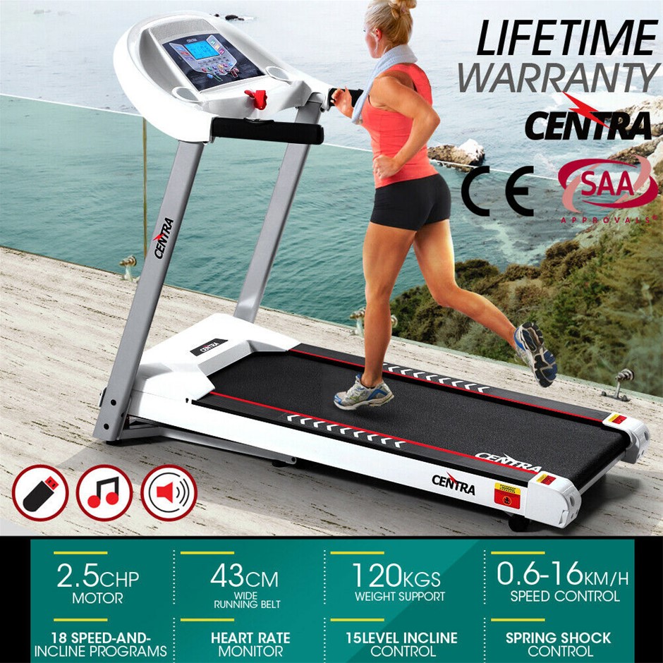Buy Centra Electric Treadmill Auto Incline Home Gym Exercise Machine ...