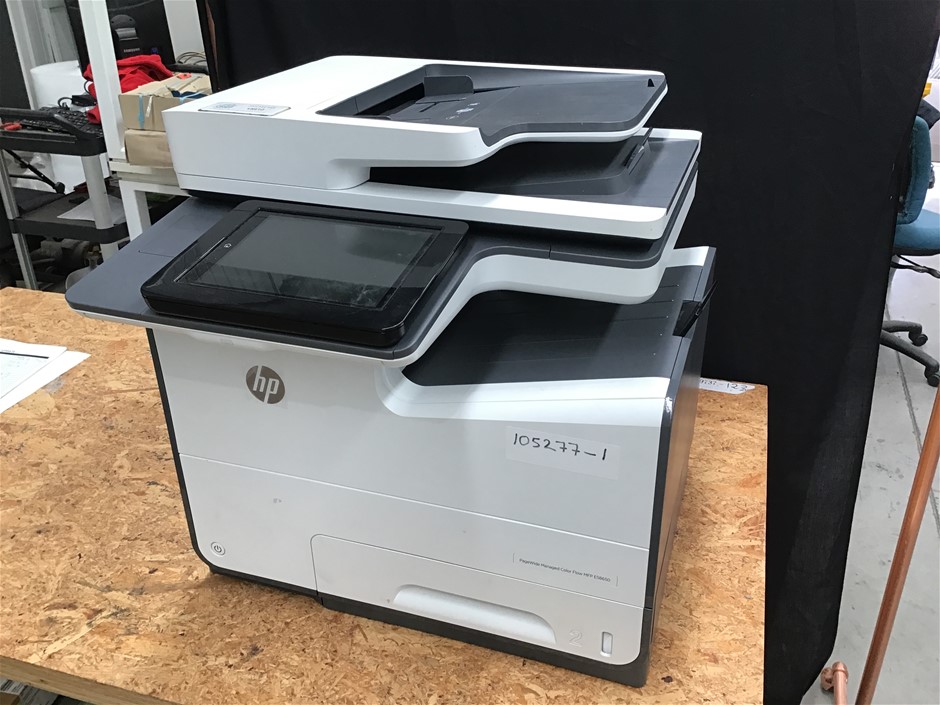 HP MFP E58650 PageWide Managed Color Flow Printer Auction (0001-3017759 ...
