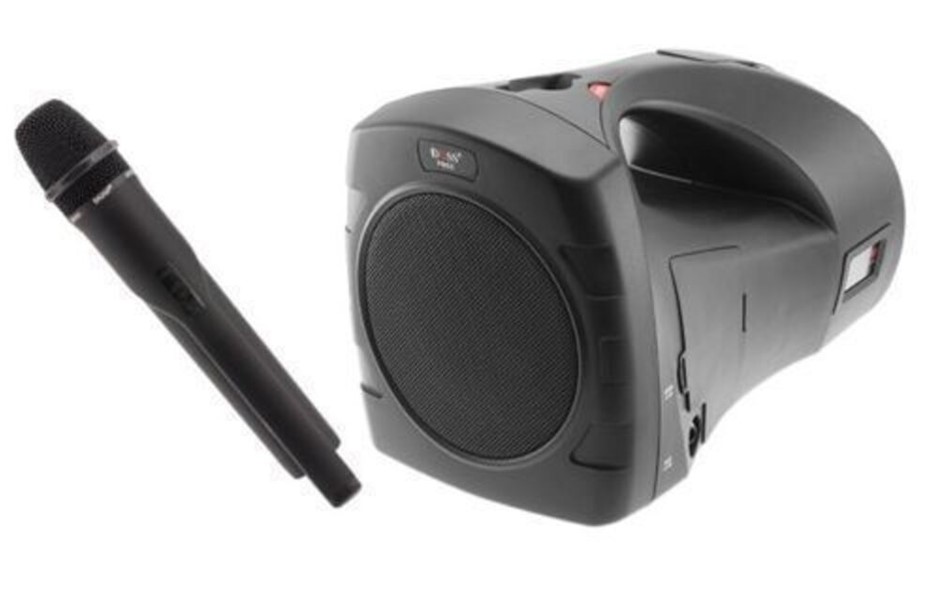 Buy Portable Rechargeable Sound Speaker System w Microphone | Grays ...