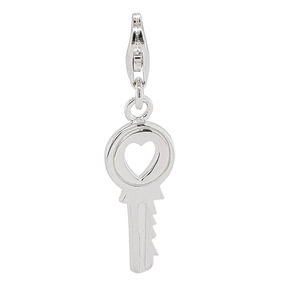 Thomas Sabo Sterling Silver Key Charm with Heart Cut Out. Auction (0001 ...