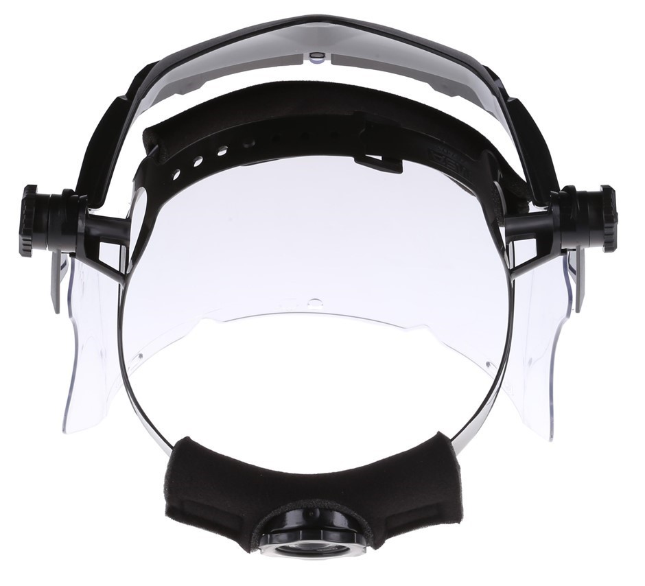 5 x MSA V-Gard Hi Impact Clear Polycarbonate Face Shields with Fully ...