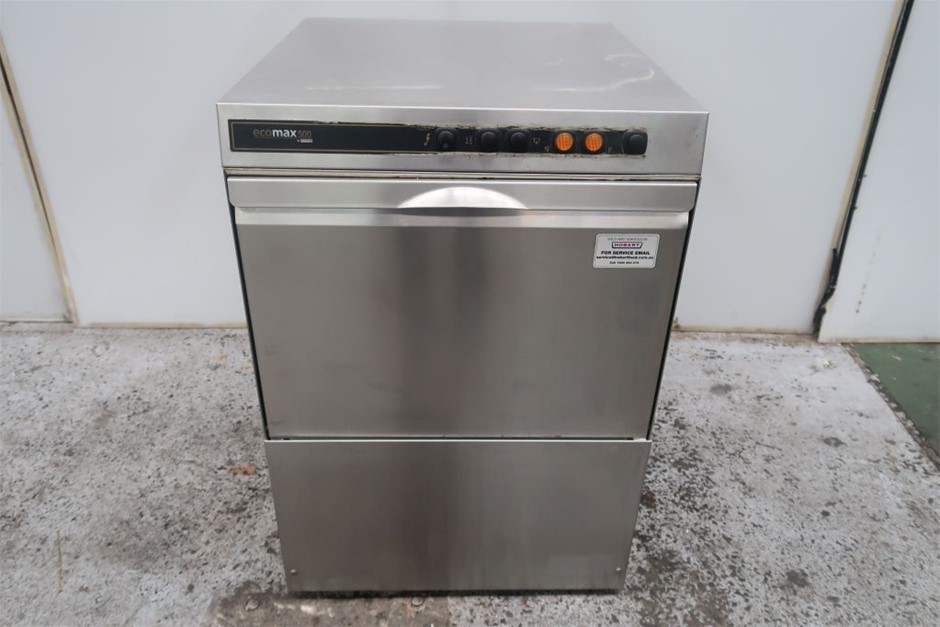 HOBART ECOMAX 500 UNDER COUNTER DISHWASHER WITH TRAY Auction (0011 ...
