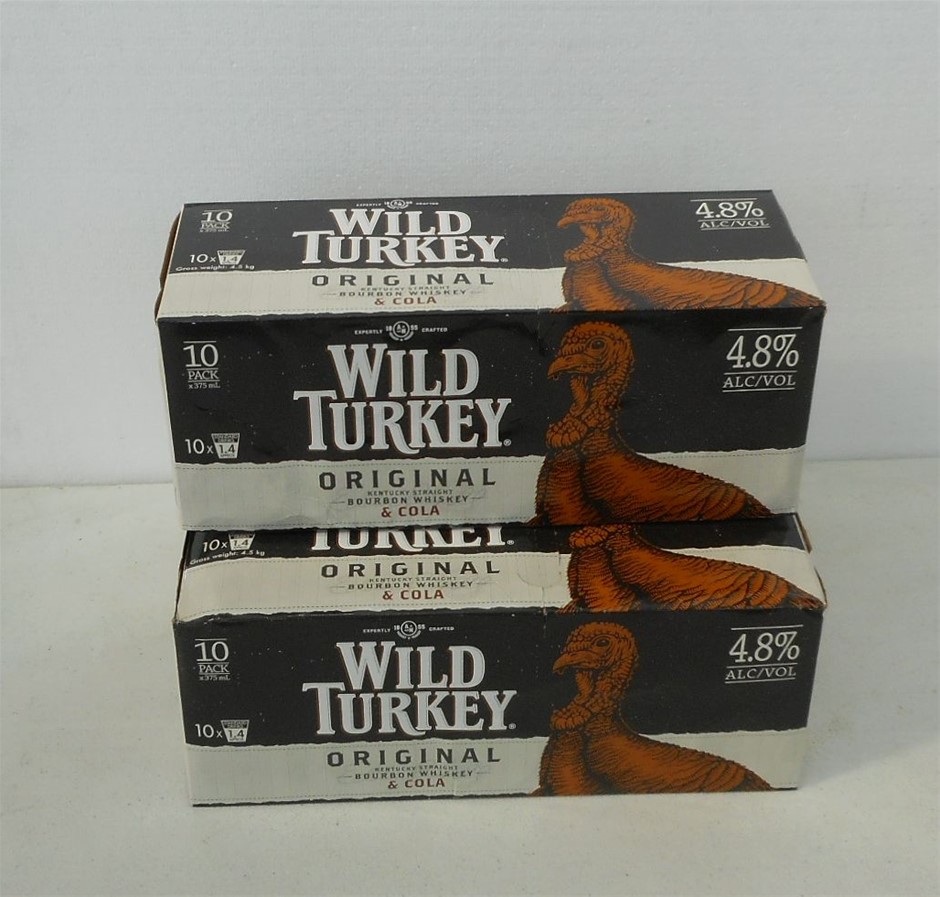 Qty 30 x Cans of Wild Turkey Original Kentucky Straight Bourbon Whiskey ...