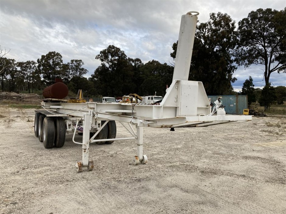 Triaxle 20ft Shipping Container Tipping Skel Trailer Auction (0016 ...