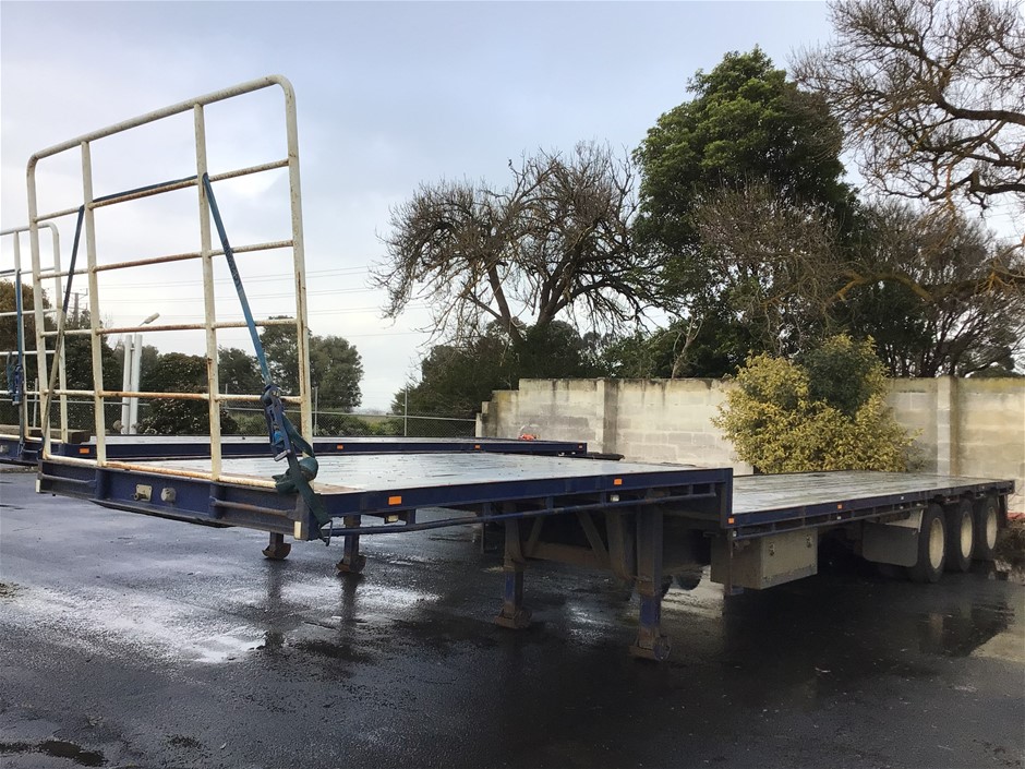 2007 Krueger ST3 38 Triaxle B Double Combination A&B Tautliners Auction ...