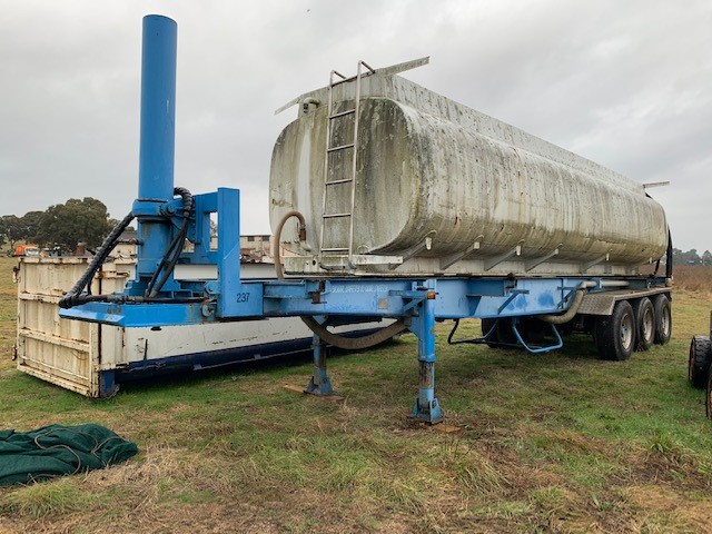 Krueger Triaxle 20ft Shipping Container Tipping Skel Trailer Auction ...