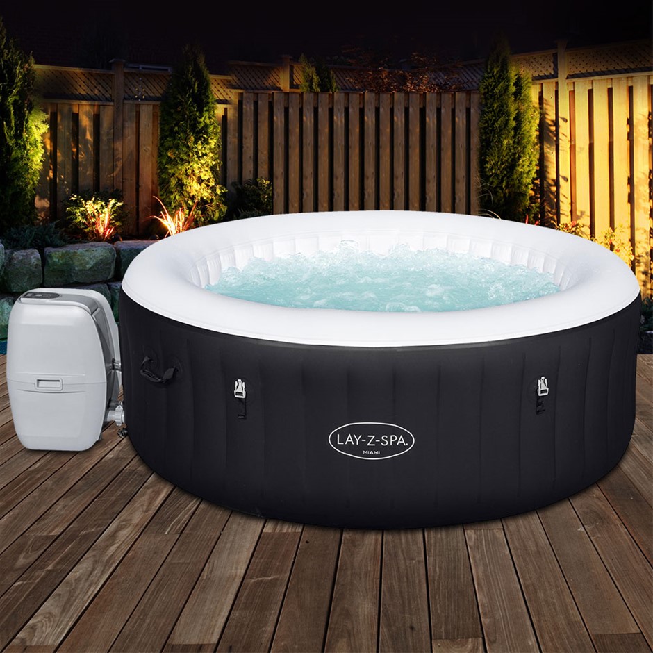 Buy Inflatable Spa - Black | Grays Australia
