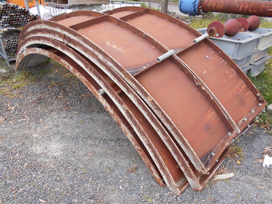 8 x Curved Steel Fabricated Shutter Formwork Auction (0072-3019841 ...