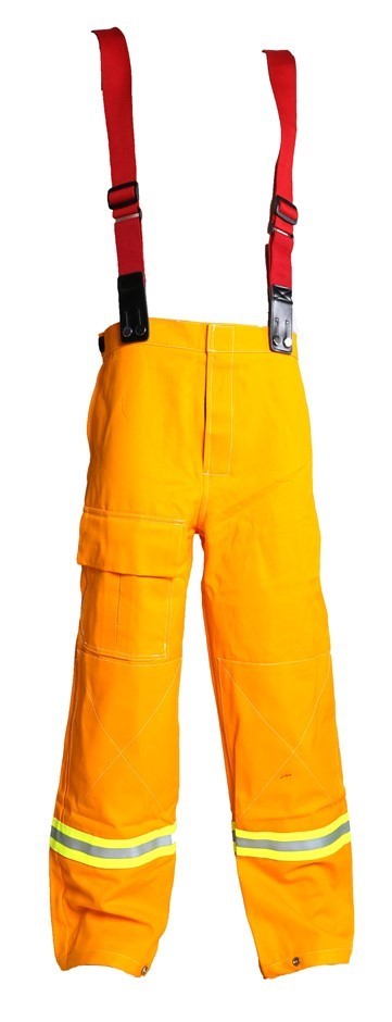 2 x PPC PROBAN Cotton Drill Fire Fighting Trousers c/w Braces, Size L ...