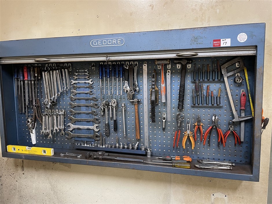 GEDORE Wall Mounted tool cabinet Auction (0017-5046268) | Grays Australia