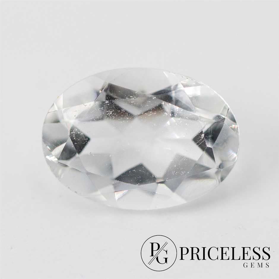 5.34ct Stunning Beautiful White Topaz Oval Auction (0001-2551581 ...
