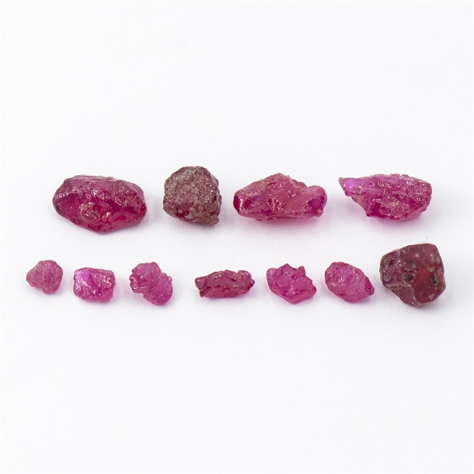 13.72ct Stunning Luxurious Rough Ruby Parcel Auction (0001-2539093 ...