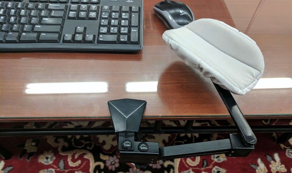 Ergonomic Arm Rest Arm For Computer Desk Auction (0001-2185416) | Grays ...