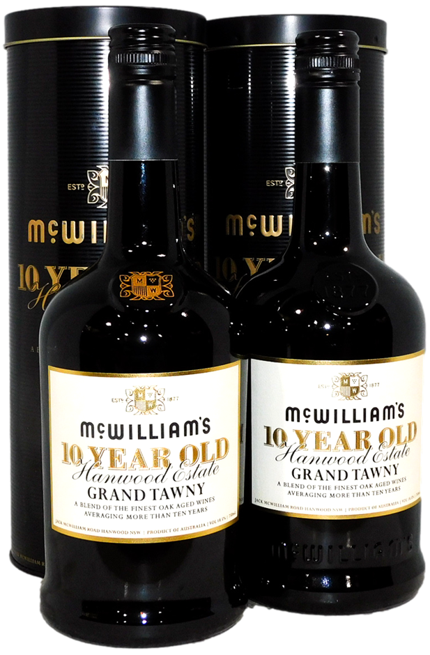 McWilliams 10YO Hanwood Estate Grand Tawny Port (2 x 750mL) Auction ...