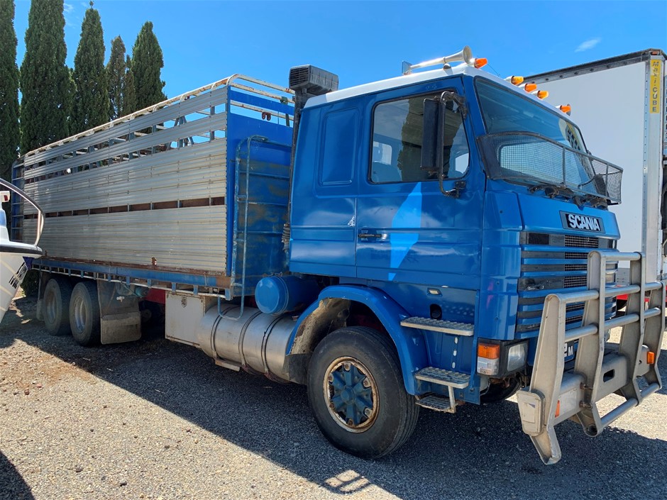 1988 Scania R112M 6 x 4 Cattle Truck, Tipping Tray Auction (0004 ...