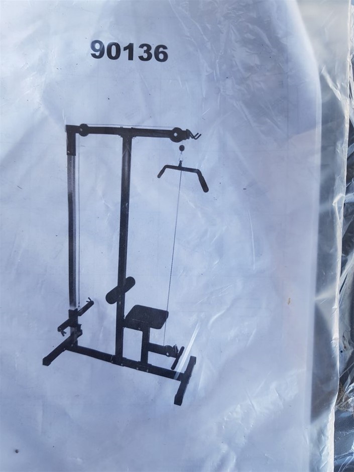 Unused HOME FITNESS MUTLI GYM LAT PULL DOWN WORKOUT MACHINE Auction ...