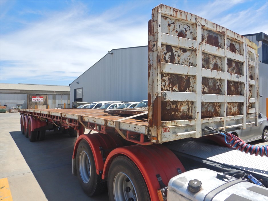 1996 Freighter ST3 Triaxle Flat Top Trailer (Pooraka, SA) Auction (0009-8014355) | Grays Australia