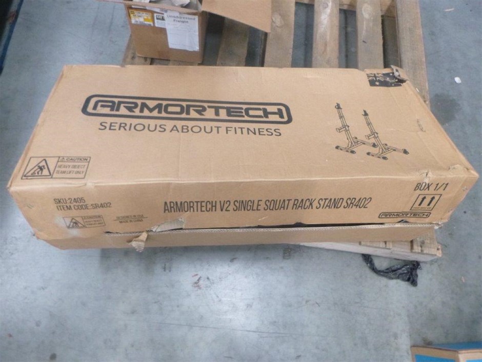 Armortech V2 Single Squat Rack Stand Auction (0085-9027961) | Grays ...