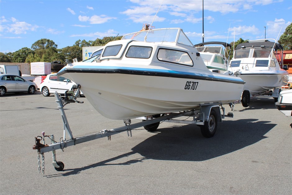 Boat Swiftcraft 4.94 Seagull Halfcabin 70hp Johnson 5hp Yamaha Auction ...