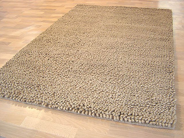 Buy Chunky Wool Shag Rug - Beige - 165x115cm | Grays Australia