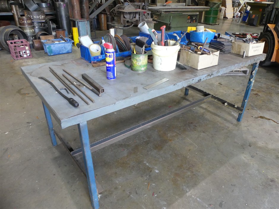 Steel Fabricated Work Bench Auction (0068-3020947) | Grays Australia
