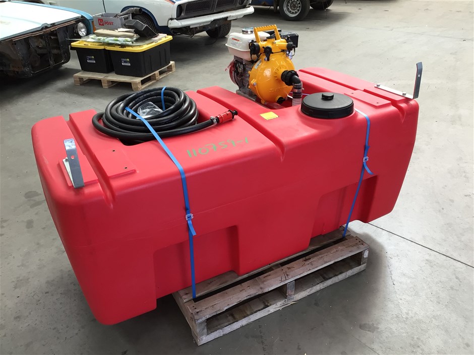 Unused Silvan 800 Lt Fire Fighting Tank and Pump System. Auction (0001 ...