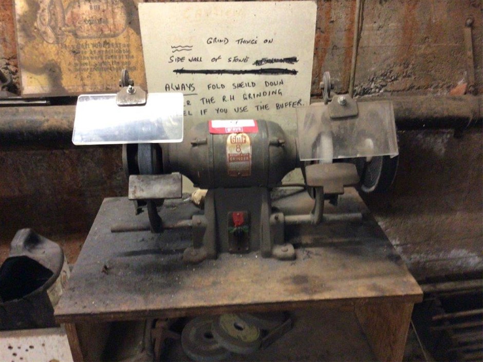 GMF 8 Inch Twin Wheel Bench Grinder Auction (0054-7037024) | Grays ...