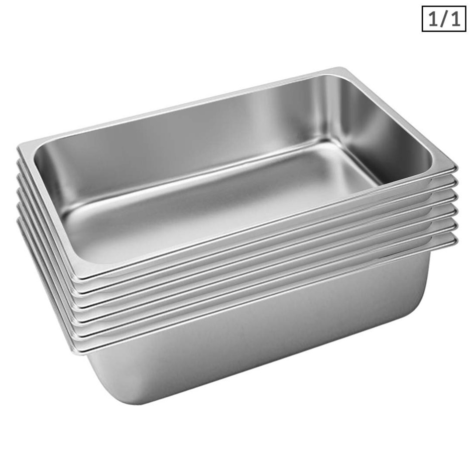 Buy SOGA 6X Gastronorm GN Pan Full Size 1/1 GN Pan 15cm Stainless Steel Tray | Grays Australia