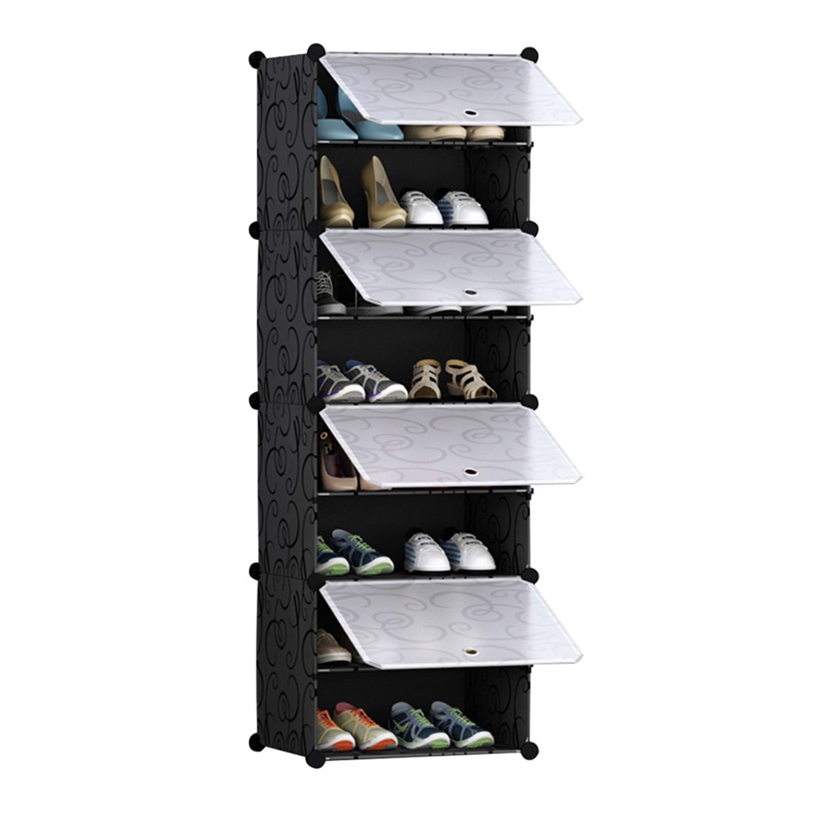 Buy SOGA 8 Tier Shoe Rack Organizer Footwear Stackable Storage with ...