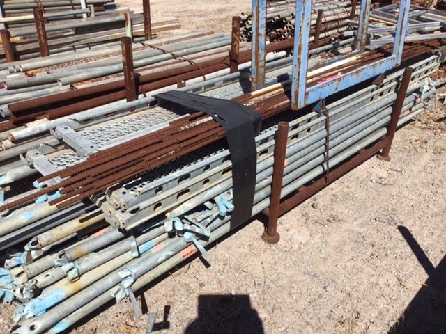 Stillage Containing Assorted Scaffolding Cross Beams And Decks Auction ...
