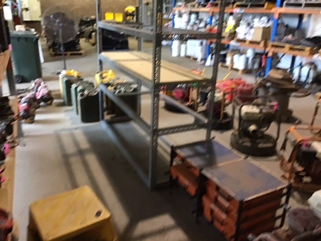 Grab Kit Shelving Unit With Contents And 4 Shelf Shelving Unit Auction ...