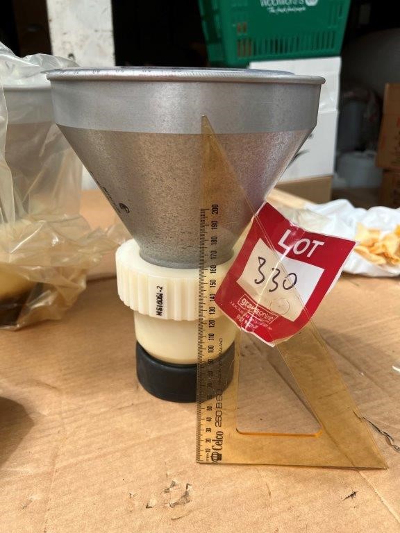 4 large Alumium and poly prom bung ,Bung Funnels ? Auction (0330 ...