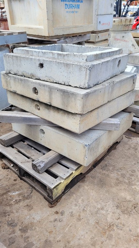 6x6 Concrete surround grates x3, riser x1 Auction (0104-5048354 ...