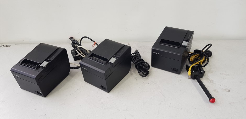 Qty 3 x Epson TM-T60 ( M249b ) Thermal Receipt Printer Auction (0021 ...