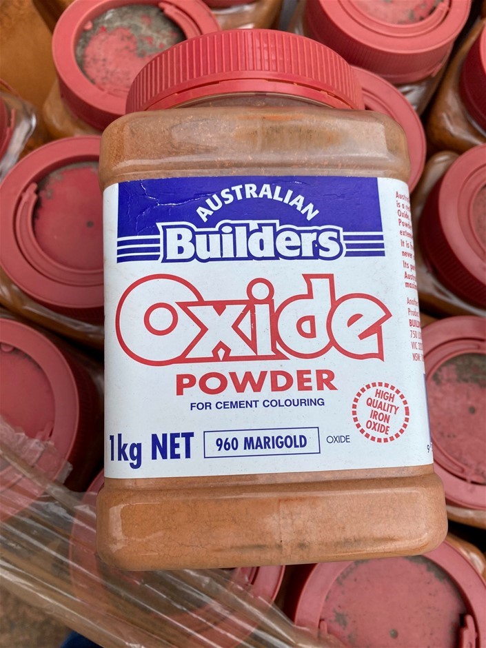 1 x Pallets of Oxide Powder, Cement Colouring (Approx 300 Jars) Auction ...