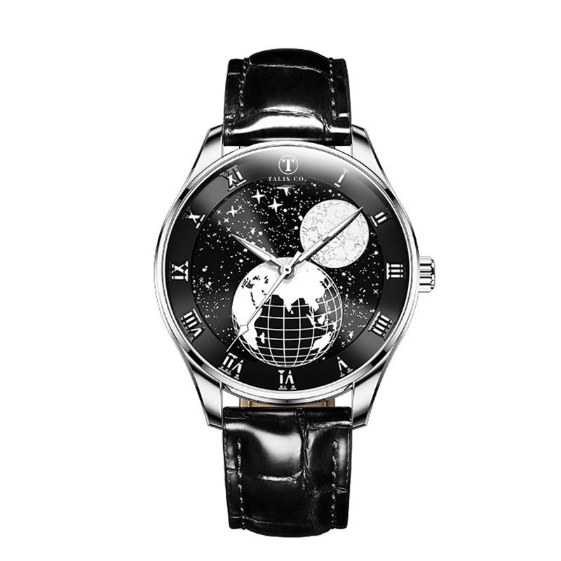 Men’S Talis Co Automatic 8590 Astro Watch – Globe/Moon Dial Luminous ...