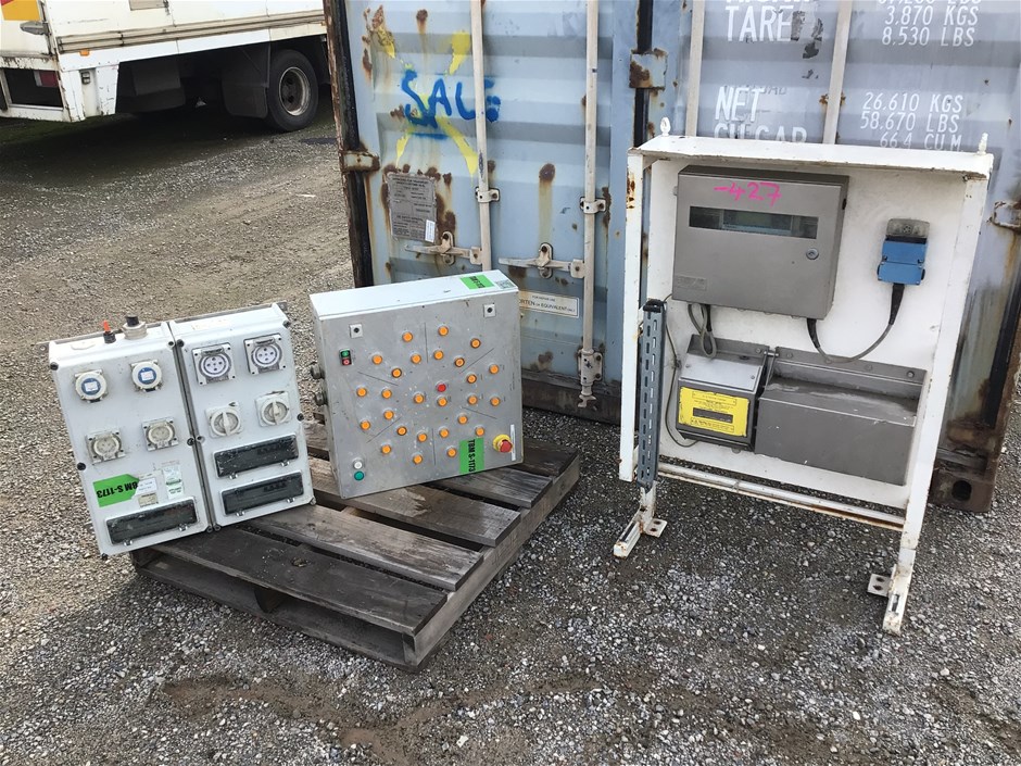 3 x Assorted Electrical Control / Switch Boxes Auction (0078-3021928 ...