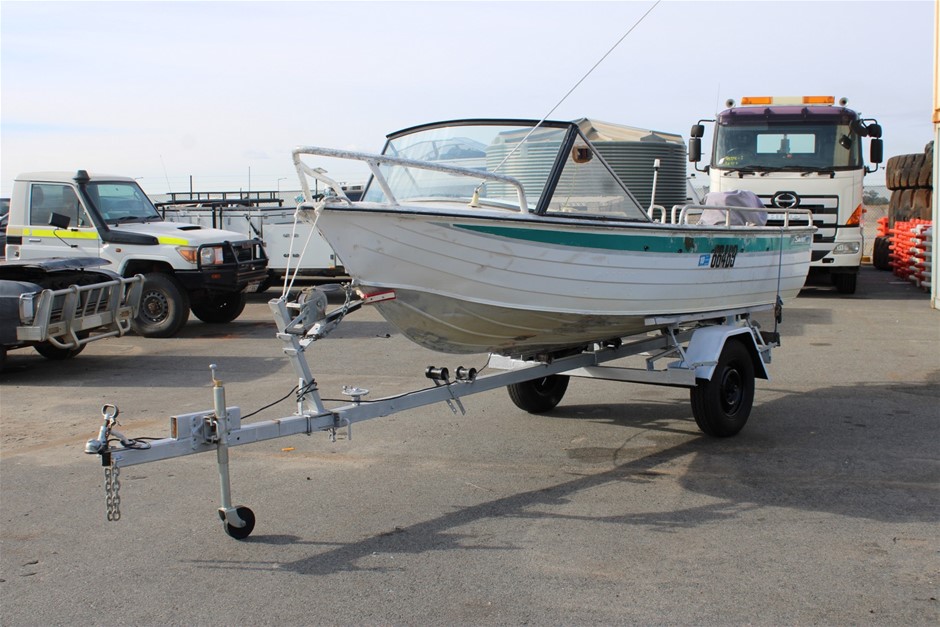 Boat Savage Gannet 4.3m 35hp Evinrude Auction (0001-70010123) | Grays Australia